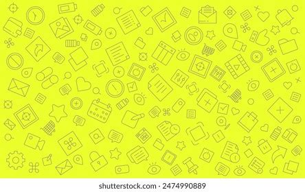 Software Development Seamless Pattern Line Icons Stock Vector Royalty