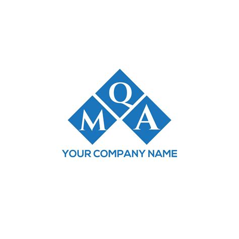 Mqa Letter Logo Design On White Background Mqa Creative Initials
