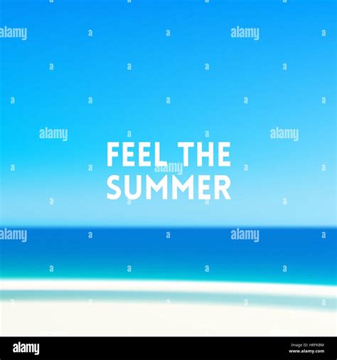 Square Blurred Background Sky Water Sea Colors With Love Quote Feel