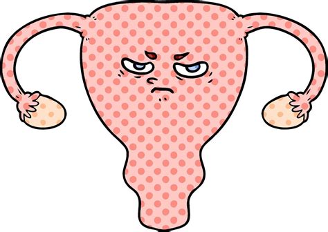Cartoon Angry Uterus 12402376 Vector Art At Vecteezy