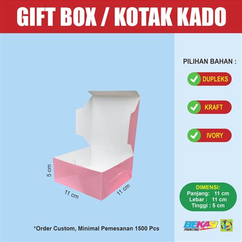 Jual Kotak Dus Kemasan Dessert Gift Box Hampers Kado Ukuran X X Shopee Indonesia