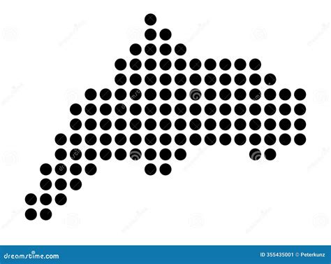 Le Marin Outline Map Cartoon Vector 356722743