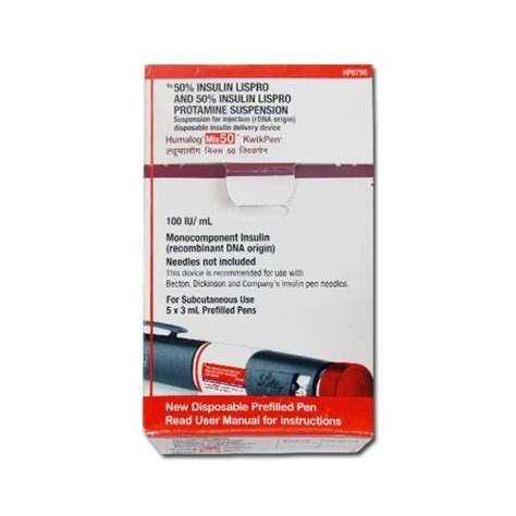 Humalog Mix Insulin Lispro Insulin Lispro Protamine Kwikpen 100iuml At
