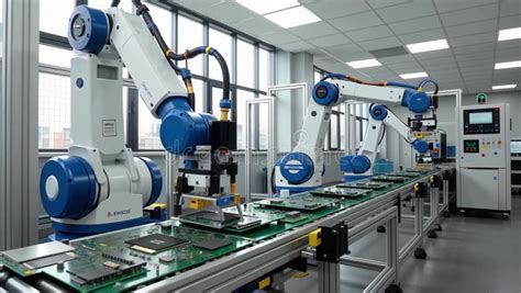 Industrial Robotic Arm Using Laser Beam Welding Metal And Producing