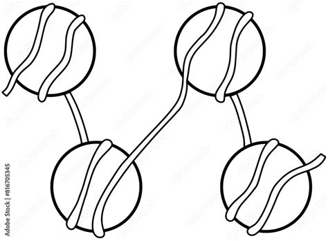 Structure Of Nucleosome Vector By Hand Drawn Stock Vector Adobe Stock