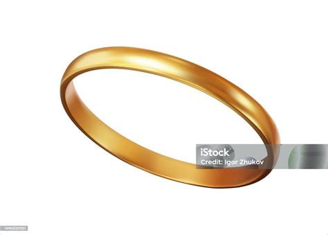 고립된 배경에 현실적인 금반지 행복한 가정 생활의 상징 벡터 그림입니다 결혼 반지에 대한 스톡 벡터 아트 및 기타 이미지 결혼 반지 일러스트레이션 0명 Istock