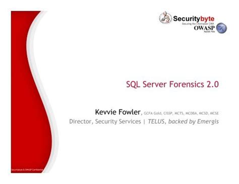 Sql Server Forensics 2 0 Securitybyte