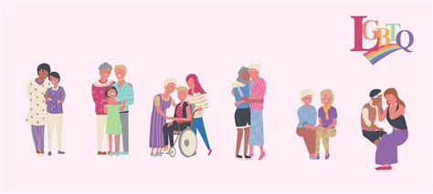Conjunto De Lgbtq Apaixonado Por Personagem De Desenho Animado De