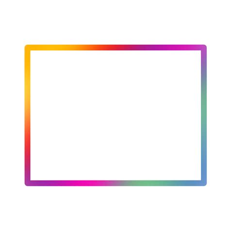 Colourful Rectangle Border 42730289 Png