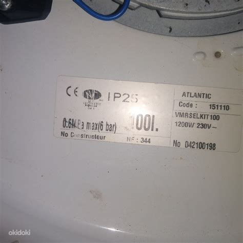Boiler Atlantic 100L - Tallinn - Remont ja ehitus, Santehnika osta ja ...