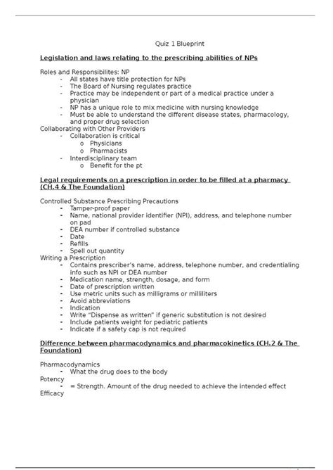 Nurs 6234 Pharmacology For Nursing Midterm Exam Study Guide Artofit