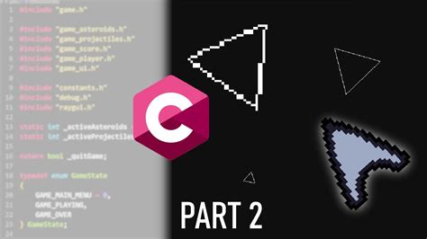 ASTEROIDS In C Raylib Tutorial Part 2 YouTube