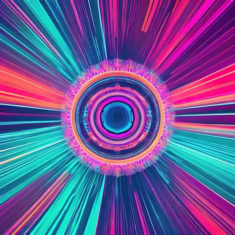 Premium Ai Image Colors Radiating From A Center Point Background