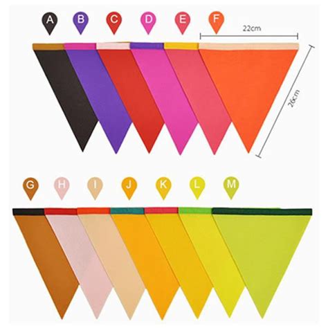 China Multicolor Felt Pennants Flags Bunting Manufacturers And Factory Wholesale Products