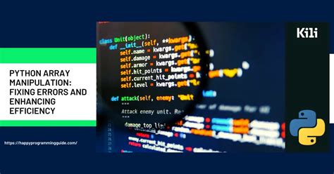 Python Array Manipulation Fixing Errors And Enhancing Efficiency