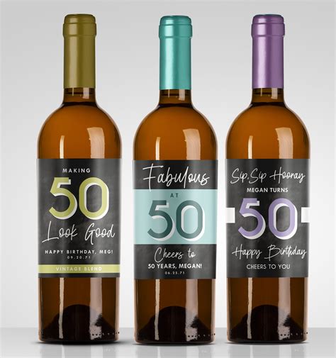 Personalized Birthday Wine Labels — Elleedees Custom Labels