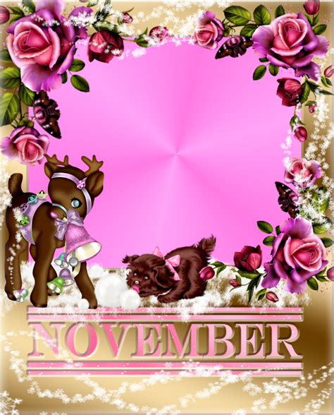 Sinnlichs Me Frames Winter Monats Frames November Pink Sinnlich