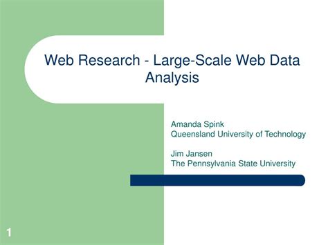 Ppt Web Research Large Scale Web Data Analysis Powerpoint