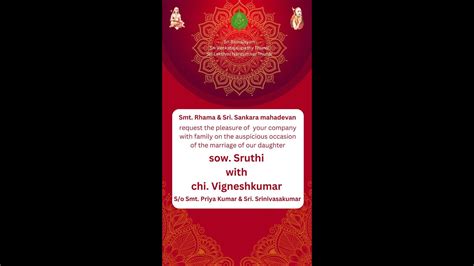 Engagement Of Sruthi With Vijayakumar Youtube