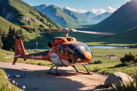 Premium Ai Image Military Helicopter Hover War Weapon Rescue Helicopter Civil Aircraft