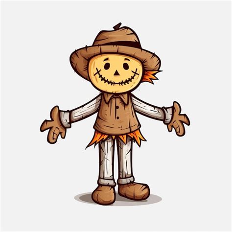 Premium Photo Cartoon Scare With Hat And Scare Face In Costume