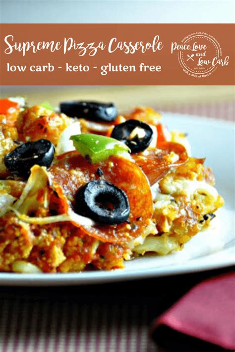 Supreme Pizza Casserole Low Carb Gluten Free
