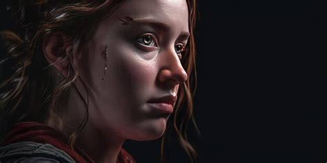 Premium Ai Image A Woman With Tears On Her Face