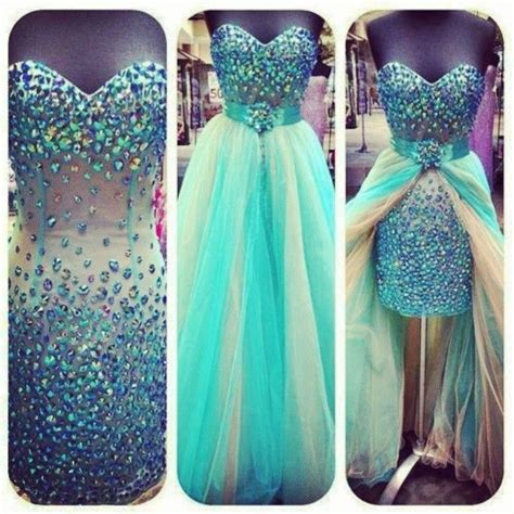 Sexy Colored Crystal Rhinestones Removable Skirt Sheath Long Prom Dress