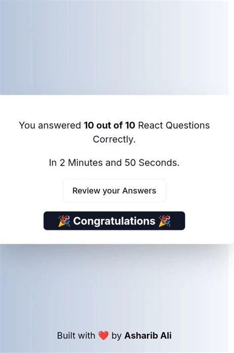 Finished 1010 In Html Css Javascript And Nextjs Quiz Subra