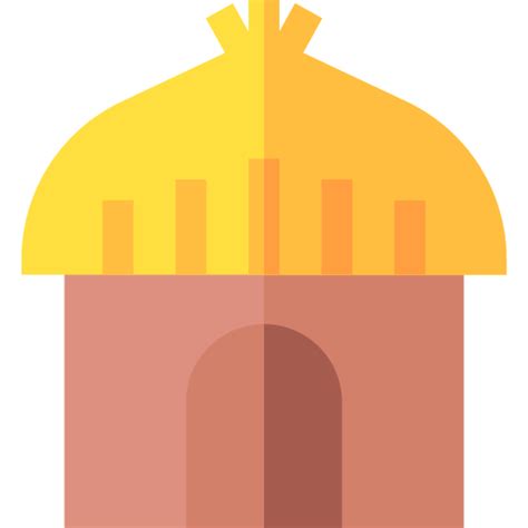 Hut Basic Straight Flat Icon