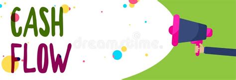 Handwriting Text Cash Flow Concept Meaning Movement Of The Money In And Out Affecting The