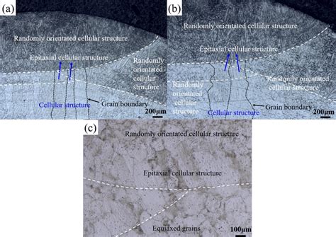 Solidification Microstructure In The Overlap Zone Of Sample A1 A