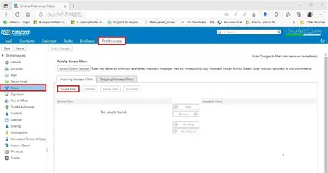 how to setting up filter rules zimbra naiwaen debuggingsoft