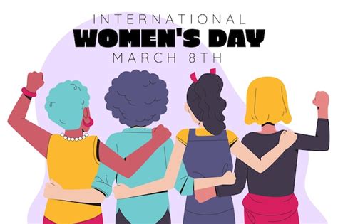 Dibujado a mano ilustración del día internacional de la mujer Vector