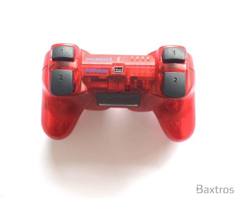 PS Official Dual Shock Controller Transparent Red PS Controller Baxtros