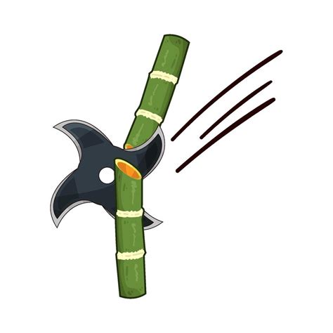 Shuriken Splits Bamboo Trees 53309667 Vector Art At Vecteezy