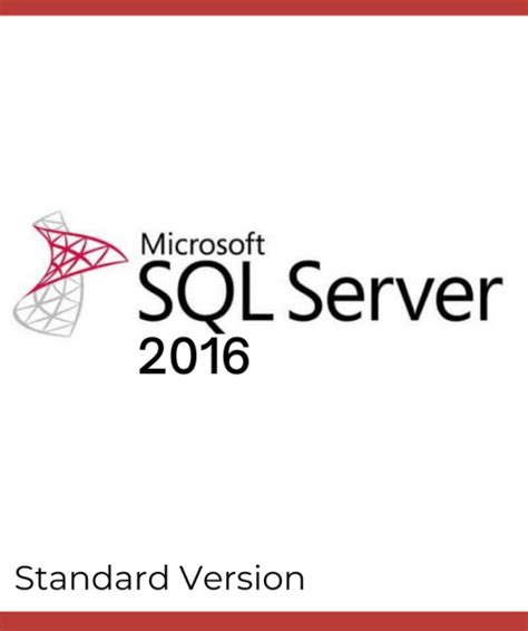 Sql Server 2016 Standard License 1 User All Good Keys