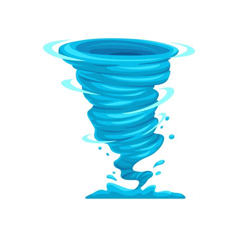 Cartoon Tornado Storm Cyclone Twisted Vortex 12962635 Vector Art At