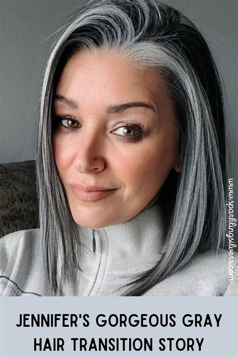 Silver Hair Transition Dark Grey Hair Color Black And Grey Hair Grey Hair Dye Silver Hair