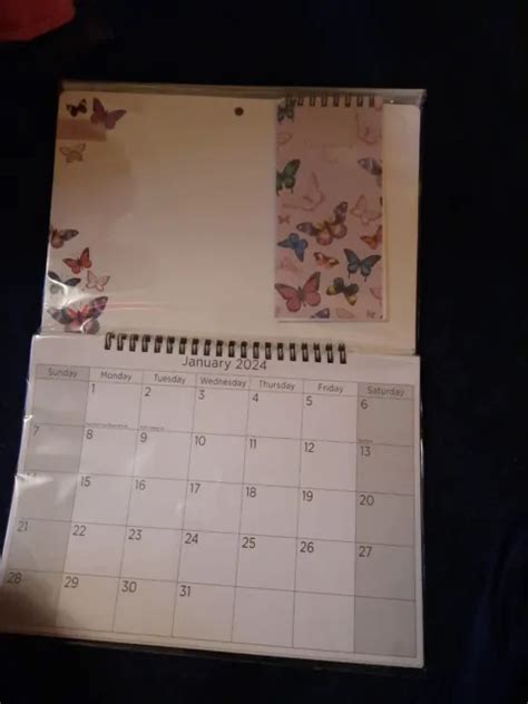 2024 Memo Calendar With Shopping List And Pen Design Planner £1 99