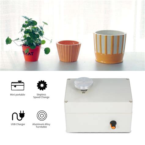 Usb гончарные колеса электрическая гончарная машина мини глиняная метательная машина для