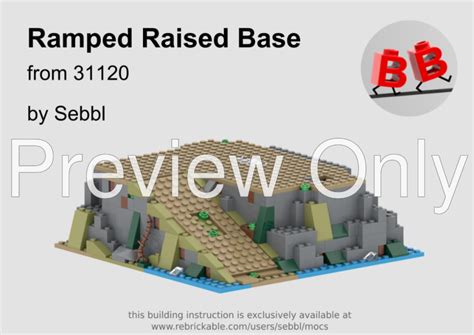 Lego Moc 31120 Next Level Raised Baseplate By Sebbl Rebrickable
