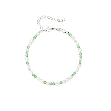 Perlita Verde Bracelet Silver Luamaya