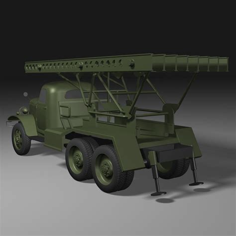 Katyusha B13 Rocket Launcher 3d Model 199 Obj Max Lwo Fbx Dae