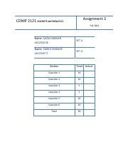 Understanding Discrete Mathematics Assignment 3 Fall 2021 Course Hero