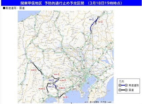 【速報】降雪で高速道など予防的通行止め実施 18日午後10時から順次 中央道や東北道などで｜埼玉新聞｜埼玉の最新ニュース・スポーツ・地域の話題