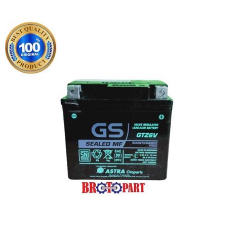 Jual Aki Motor GS ASTRA GTZ V MF Kering V A Original GS Astra