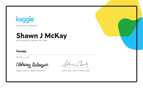 Shawn J Mckay Completed The Pandas Course On Kaggle
