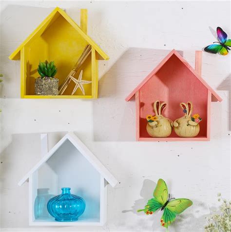 Creatieve Houten Muur Decor Retro Dorp Gekleurde K Grandado
