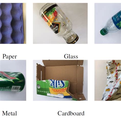 Trashnet Dataset One Sample For Each Class Download Scientific Diagram